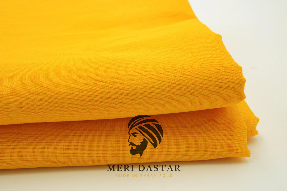 Mango Yellow Turban Premium Full Voile | Meri Dastar