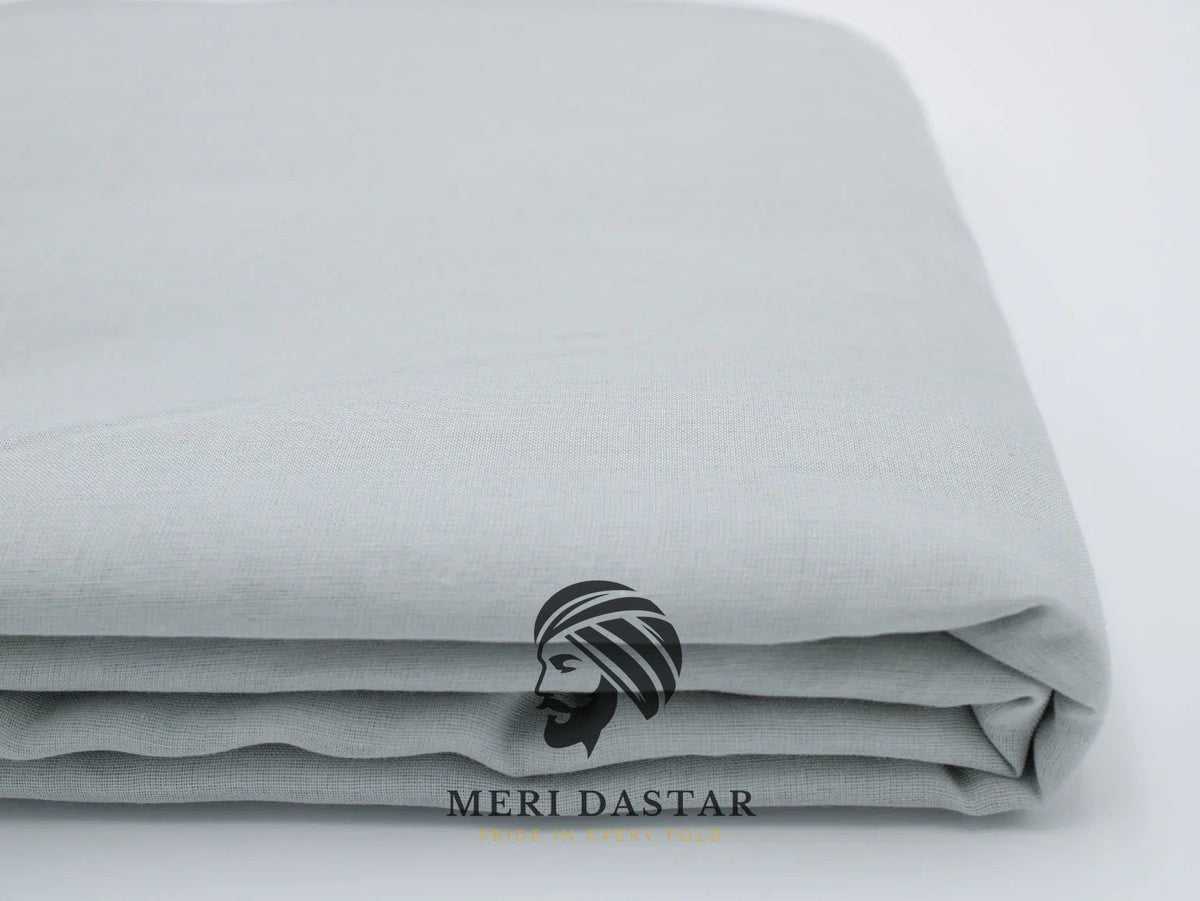 Soft Gray Turban Premium Full Voile | Meri Dastar