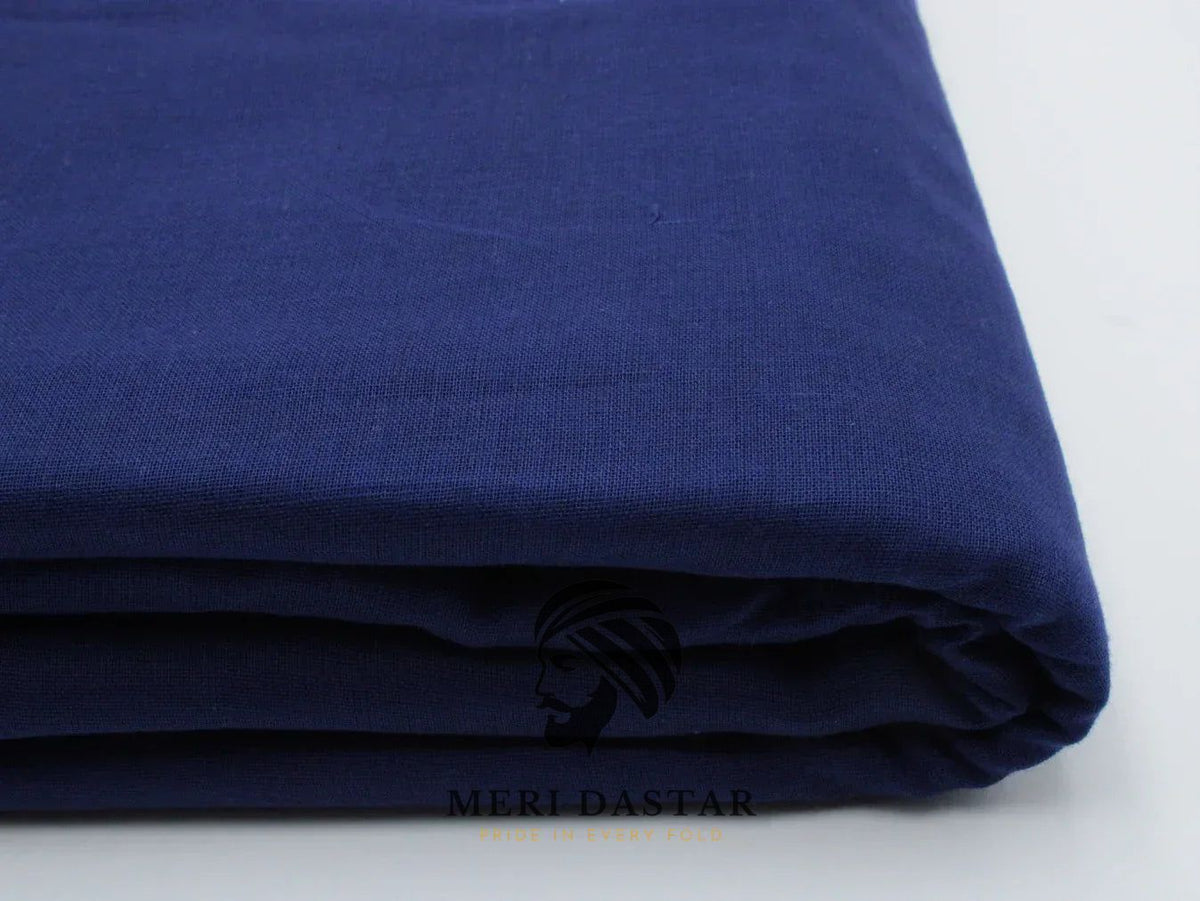 Navy Blue Turban Premium Rubia Voile | Meri Dastar