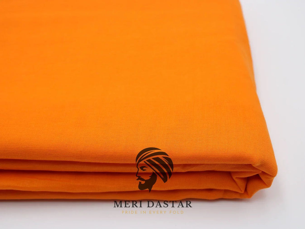 Kesari Orange Turban Premium Full Voile | Meri Dastar