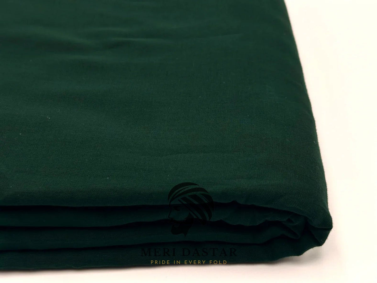 Bottle Green Turban Premium Full Voile | Meri Dastar